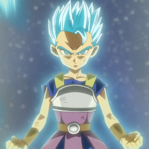 Kyabe en SSGSS dans l'épisode 38 de Dragon Ball Super