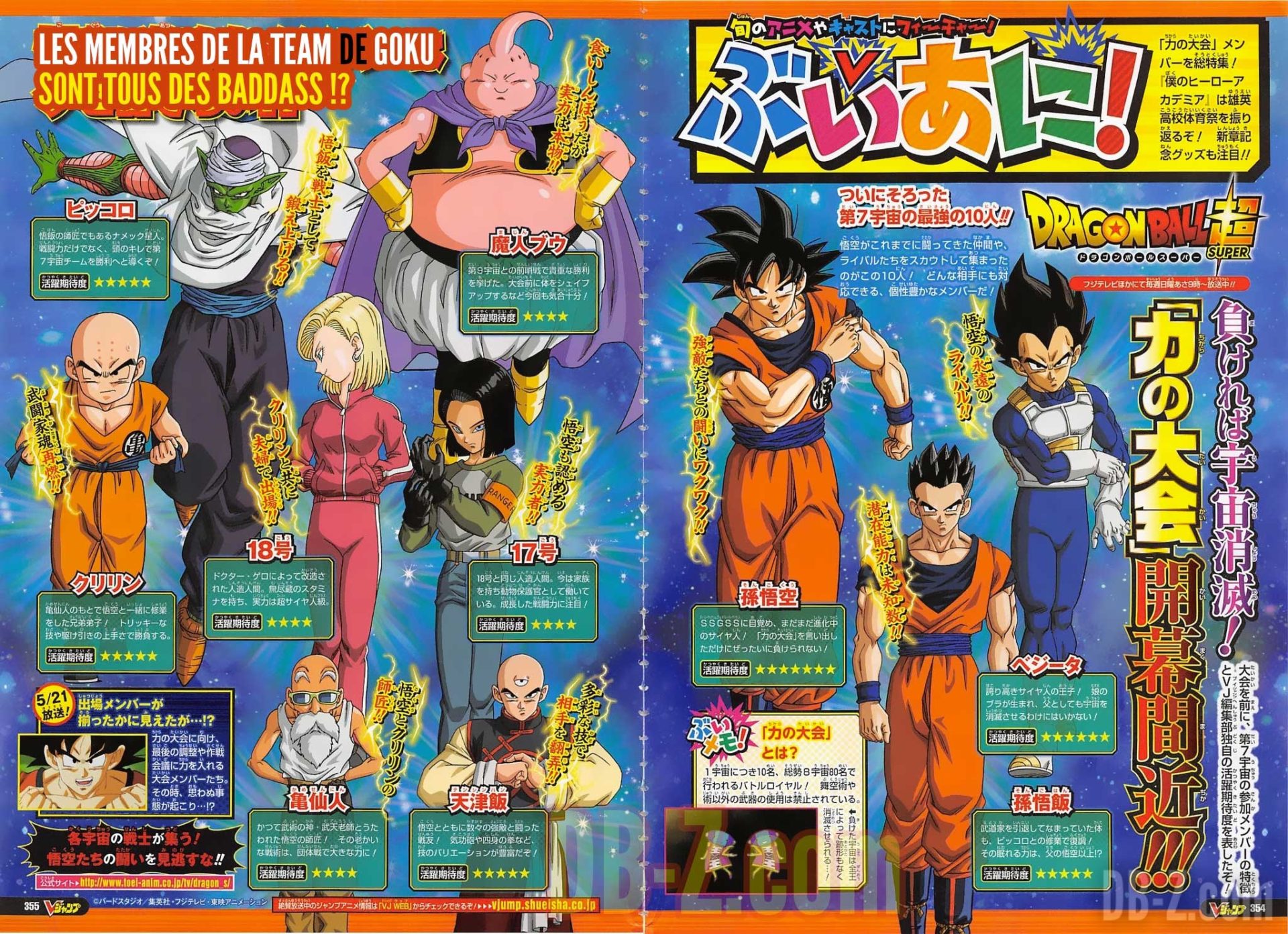 Dragon Ball Super Classement Des Membres De Lunivers 7 Sur Leur Rôle
