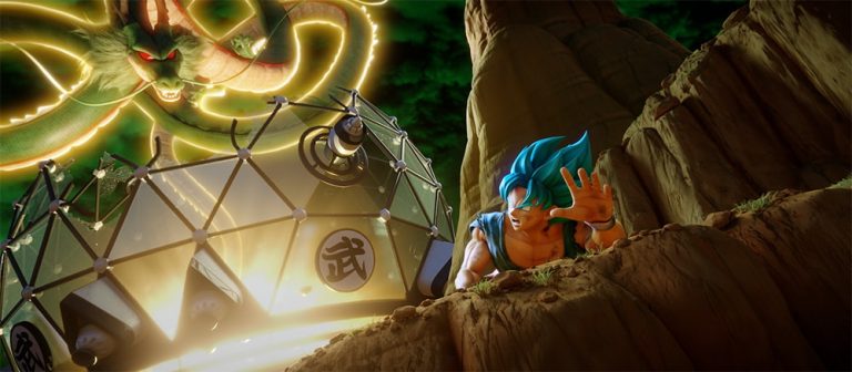 Dragon Ball The Real 4-D (2017) : Broly God, Goku, et Vegeta en images