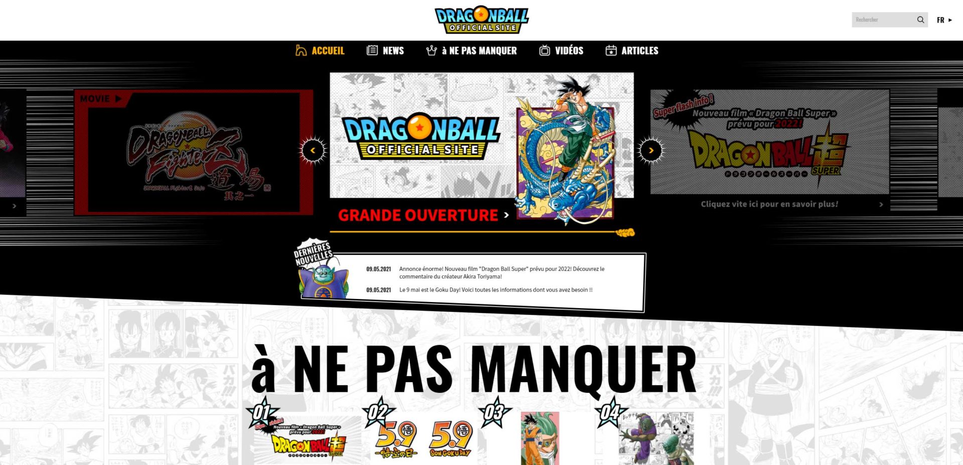 Dragon Ball Official Site : Le nouveau site officiel de Dragon Ball est ...