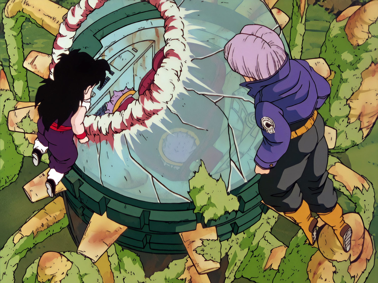 Tsume tease la statue HQS Dioramax - Trunks' Time Machine