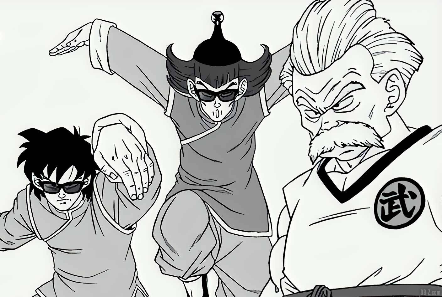 Toyotaro dessine Mutaito, Kame-sennin et Tsuru-sennin jeunes