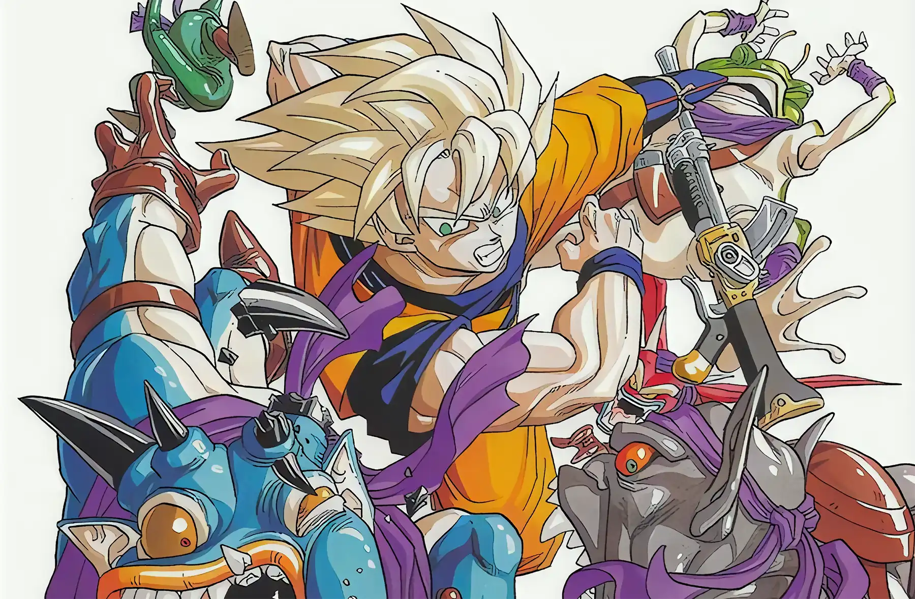 Akira Toriyama dessine Goku pour "Le Plan d'éradication des Saiyans"