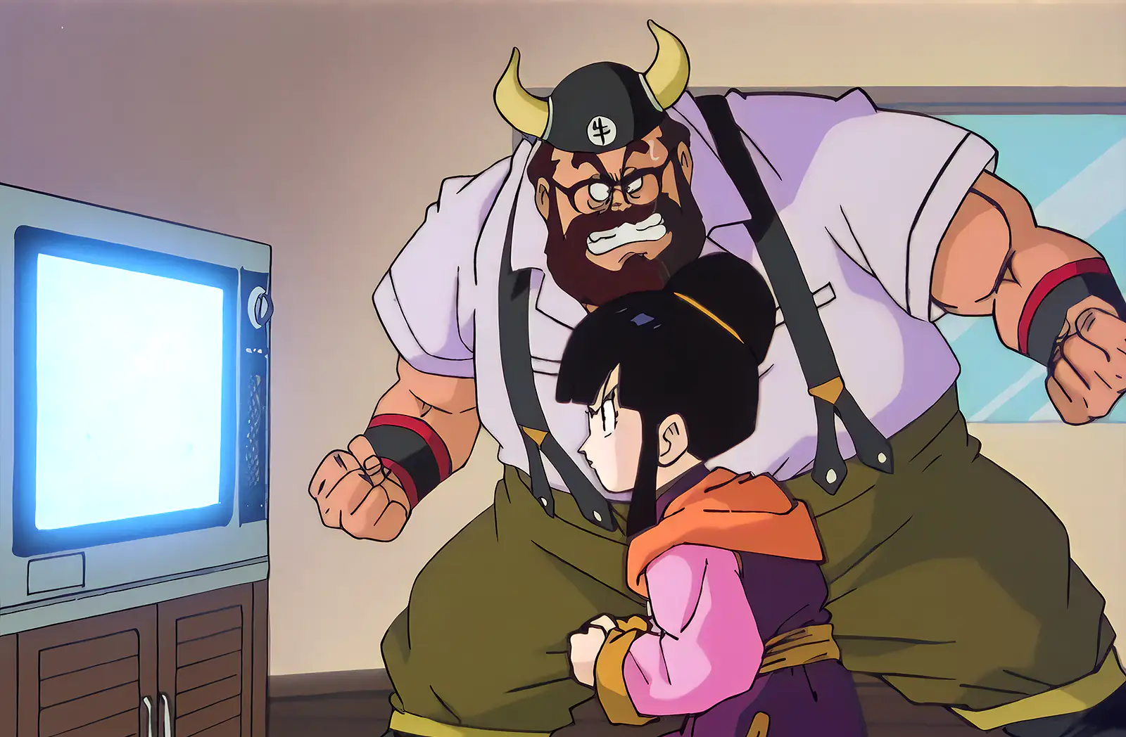 Gyumao prêt à faire la fête dans cette illustration d'Akira Toriyama