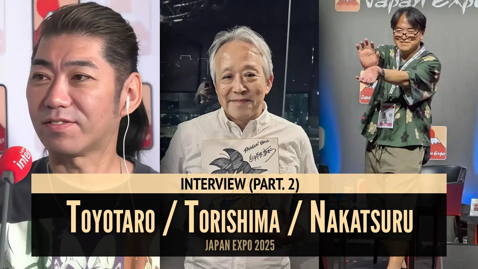 INTERVIEW (Partie 2) - Toyotaro, Torishima, Nakatsuru à la Japan Expo 2025